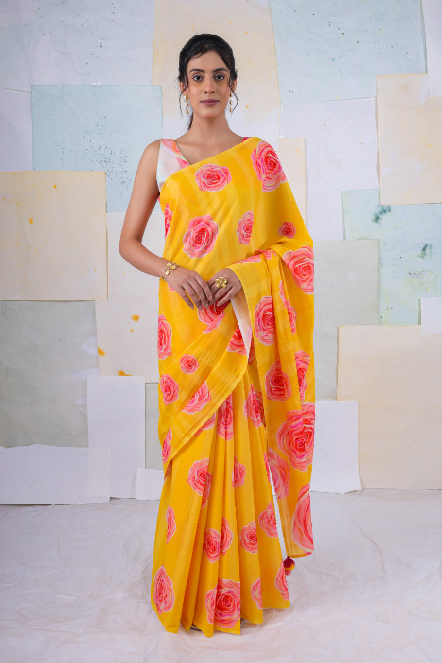 Mango bella rose saree – Buta Buti
