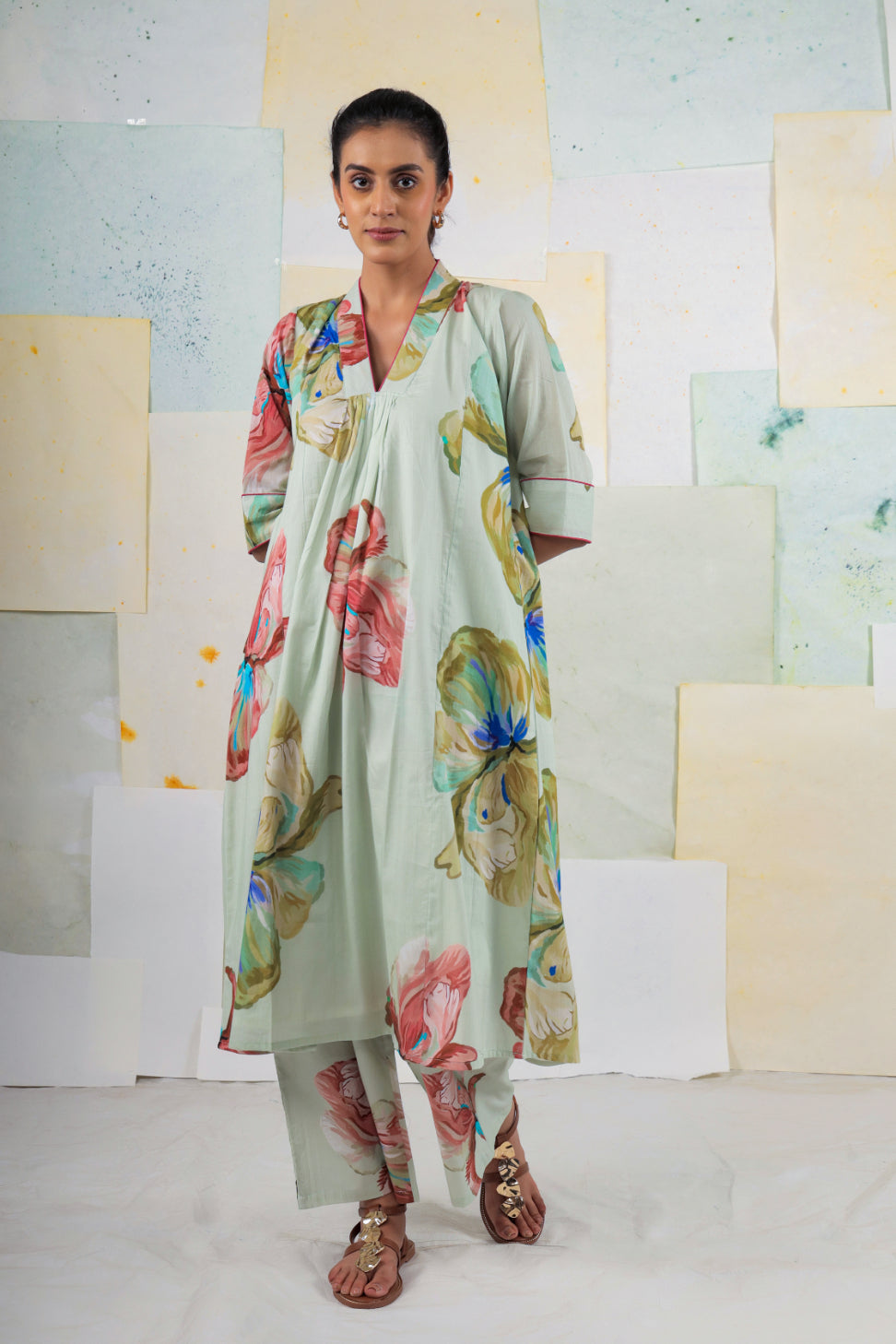 Mint Ram's Rose Kurta Set – Buta Buti